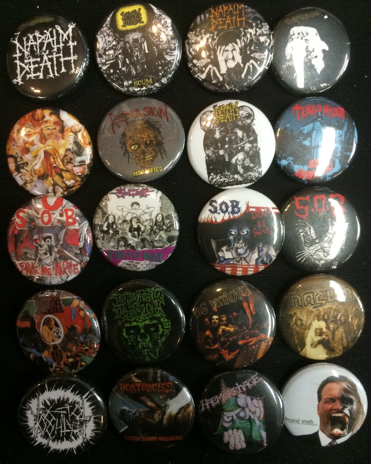 001 Grindcore Grind Power Violence Mince Dbeat Button Pin - Etsy