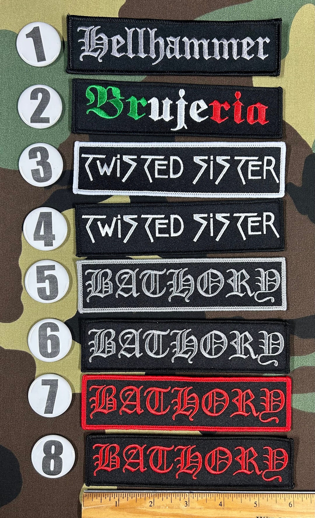 Embroidered Logo Patch Heavy Metal Death Black Thrash Speed Woven ...