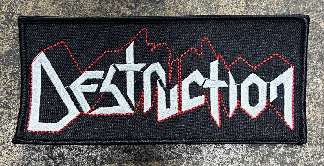DESTRUCTION Embroidered Logo Patch Heavy Metal Death Black Thrash Speed ...