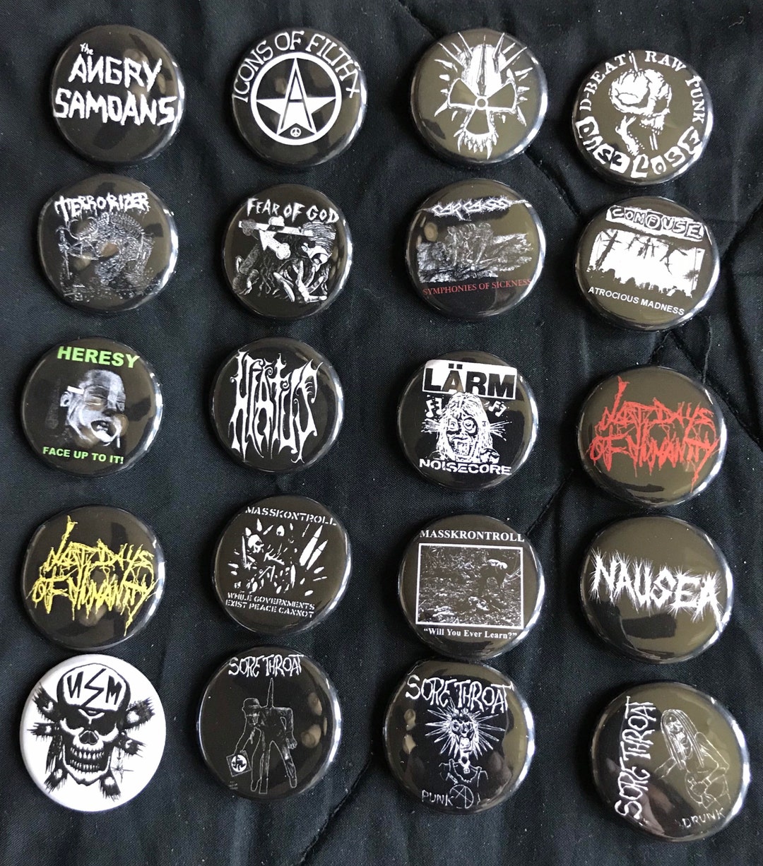 003 Grindcore Grind Power Violence Mince Dbeat Button, Pin, Badge - Etsy