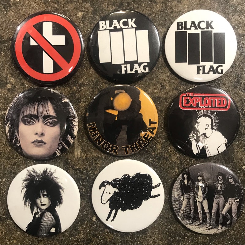 2 Inch Punk Button Pins - Etsy