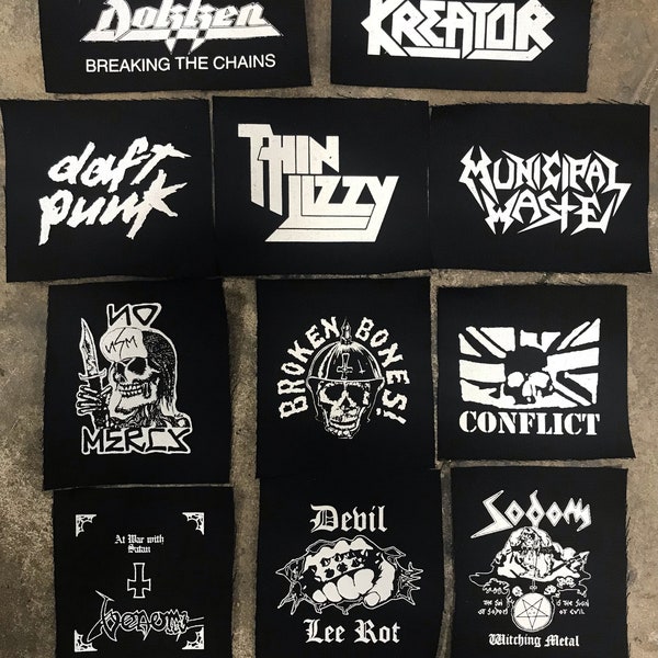 Metal Band Patches - Etsy