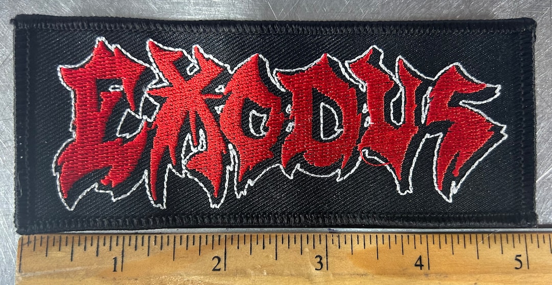 EXODUS Logo Embroidered Patch Heavy Metal Death Black Thrash Speed ...