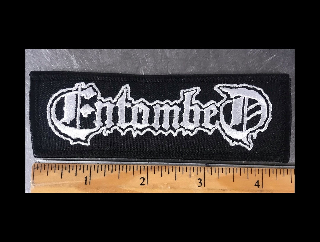 ENTOMBED Logo Patch Heavy Metal Death Black Thrash Speed Woven Cartoon Novelty Patches Sew-on - Etsy