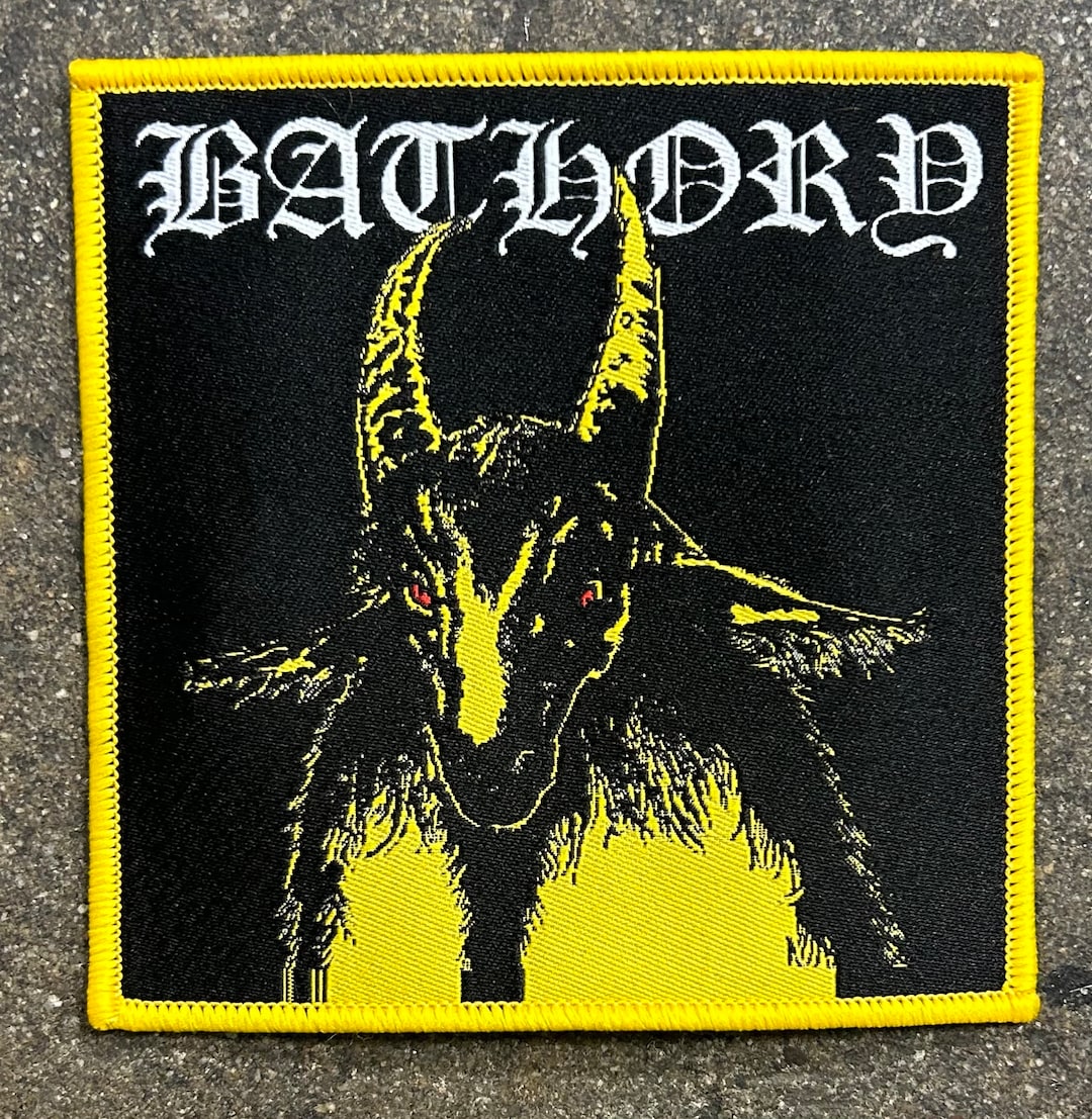 BATHORY Yellowgoat Woven Patch Heavy Metal Death Black Thrash Speed ...