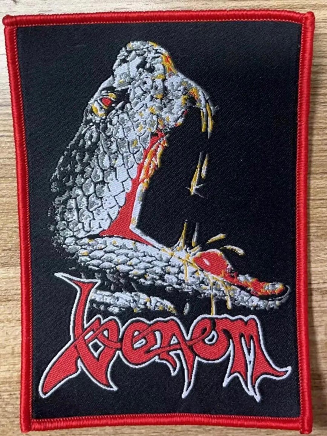 VENOM Snakehead Woven Patch Heavy Metal Death Black Thrash Speed ...