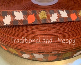Autumn Leaves Ribbon | Etsy