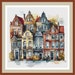 Amsterdam Houses 3 Cross Stitch Pattern: Dutch Architecture PDF Chart ...