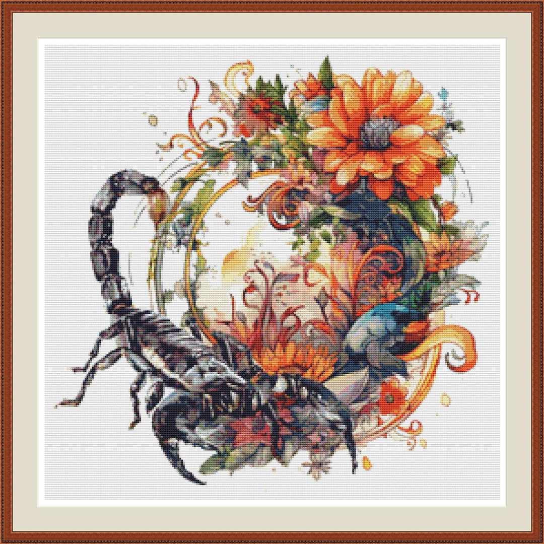 Scorpio. Cross Stitch Pattern, Counted Cross Stitch, PDF Cross Stitch ...