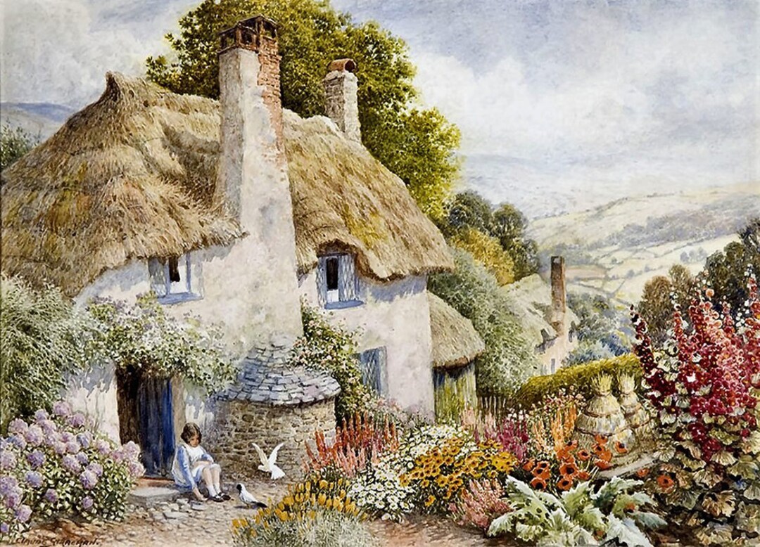 Country Cottage 1 Cross Stitch Pattern Counted Cross Stitch Hand ...