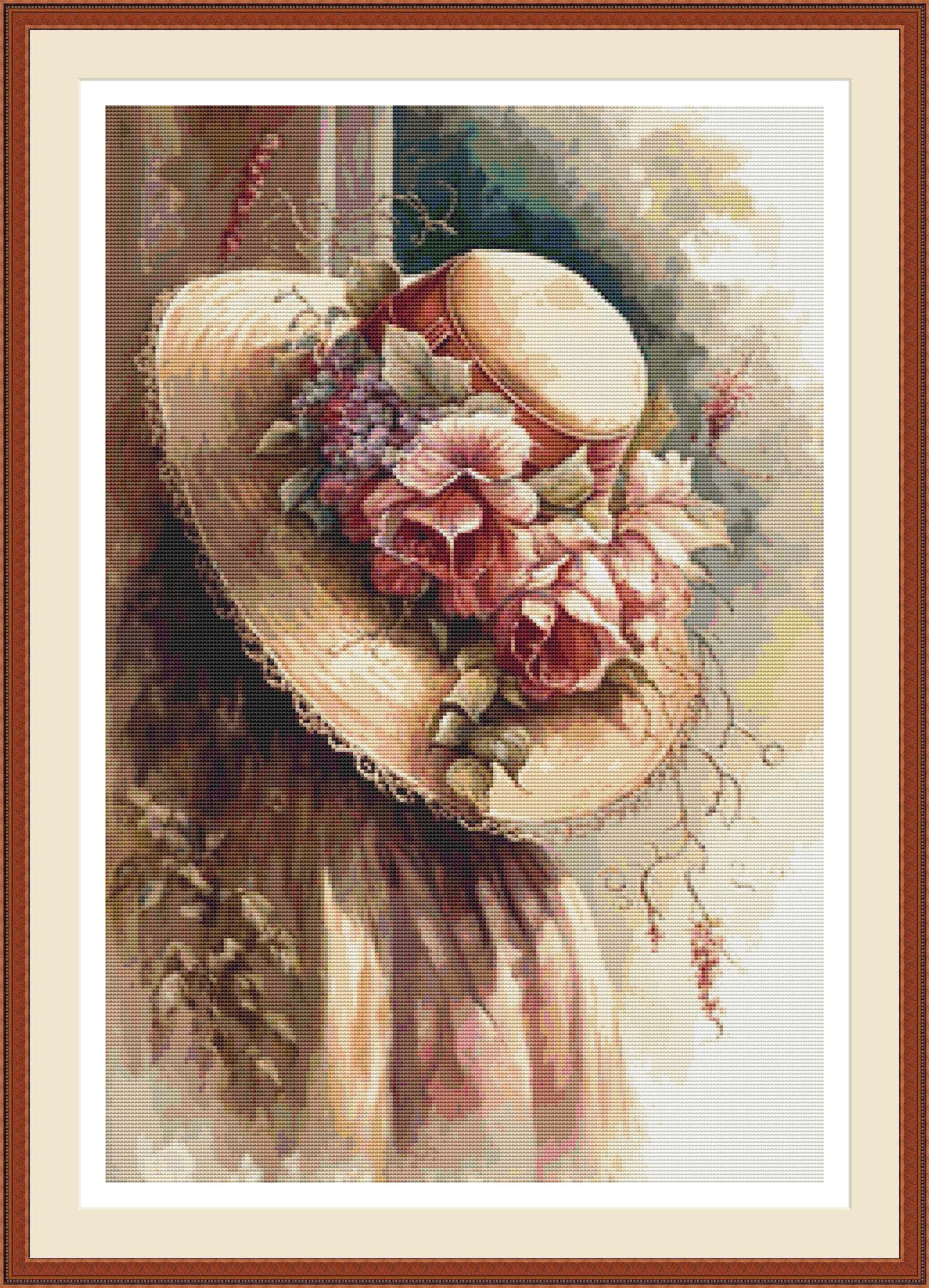 Romantic Hat 2. Cross Stitch Pattern Counted Cross Stitch - Etsy