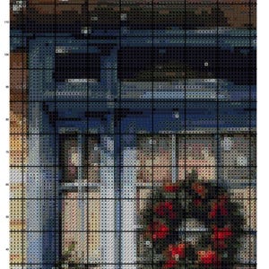 Christmas Porch 1 Cross Stitch Pattern: Home Decor (PDF Download ...