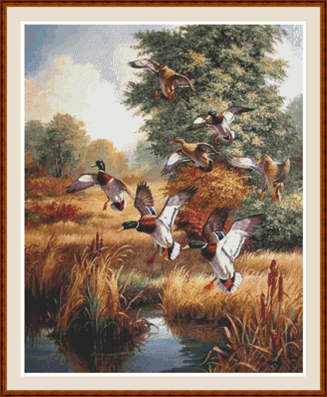 Mallards Landing Cross Stitch Pattern Counted Cross Stitch - Etsy