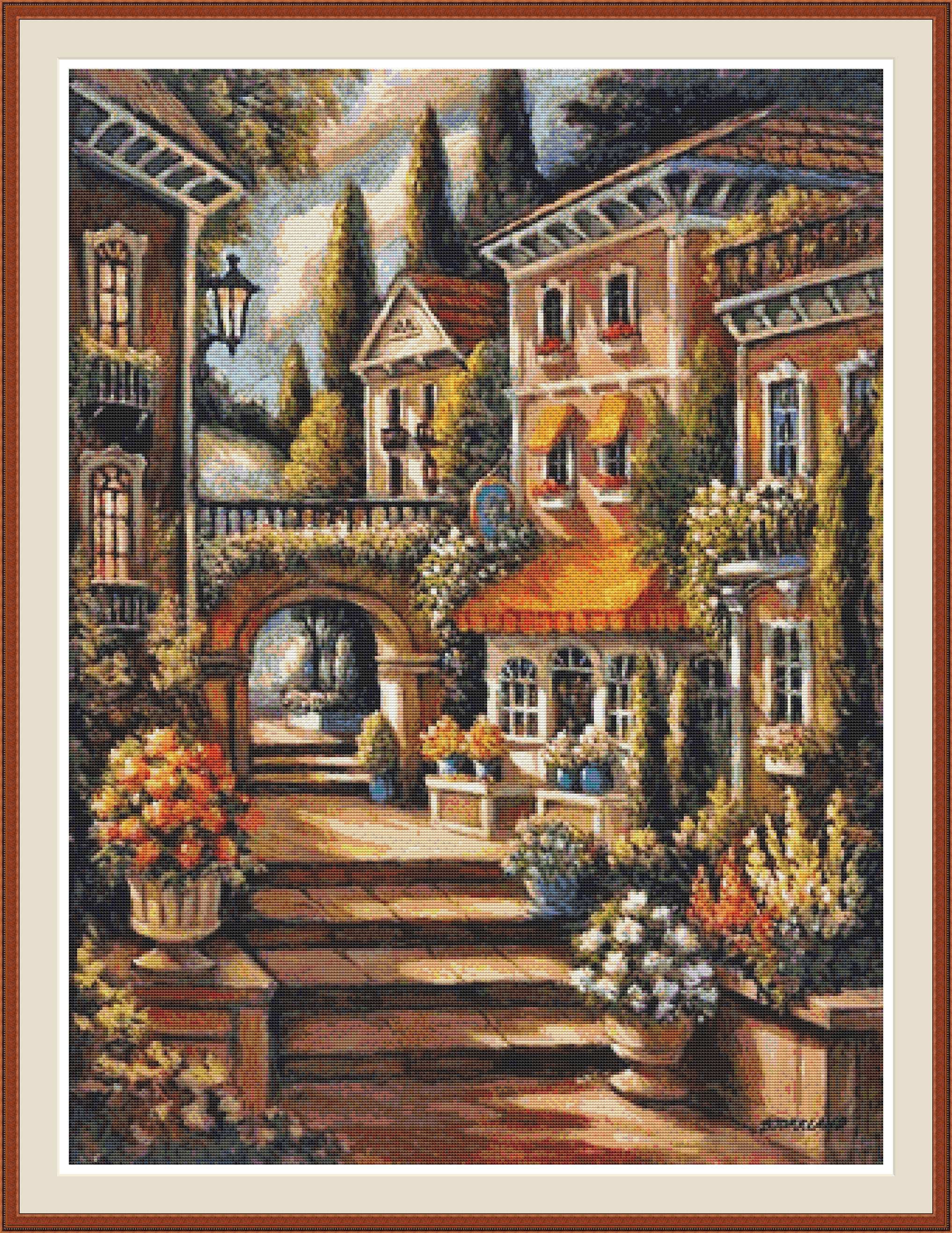 Street Steps 1. Cross Stitch Pattern. Embroidery Pattern. | Etsy