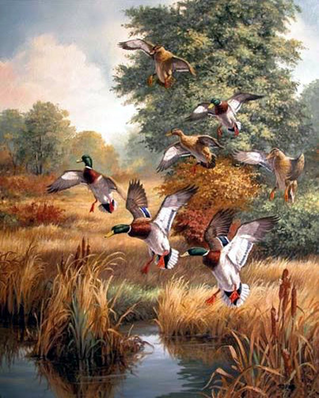 Mallards Landing Cross Stitch Pattern, Counted Cross Stitch, Hand ...