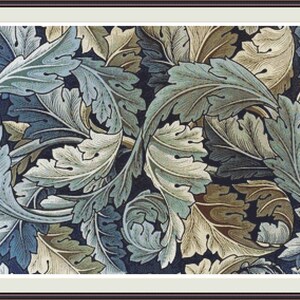 Acanthus Leaves Cross Stitch Pattern Cross Stitch Hand Embroidery ...