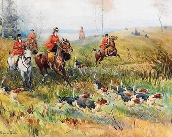 Fox Hunting Cross Stitch - Etsy