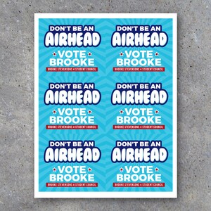 Don't Be an Airhead Campaign Tags Printable Tags to Pair With Airheads ...