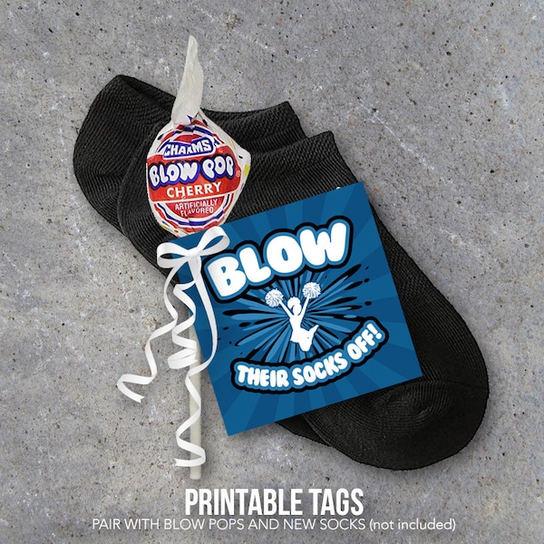 Svg Cheer Knock Their Socks off Tag - Etsy