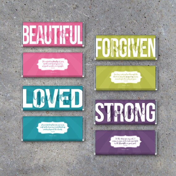 You Are Beloved Candy Bar Wrapper Collection 1 – Printable Instant ...
