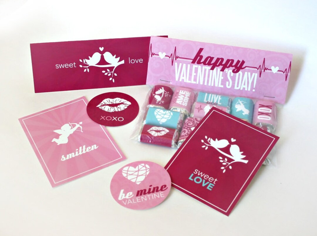 Valentines Day Treat Topper With BONUS Matching Tags Printable Digital ...