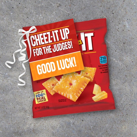 Cheer, Dance or Gymnastics Good Luck Gift – Cheez It Up For The Judges ...