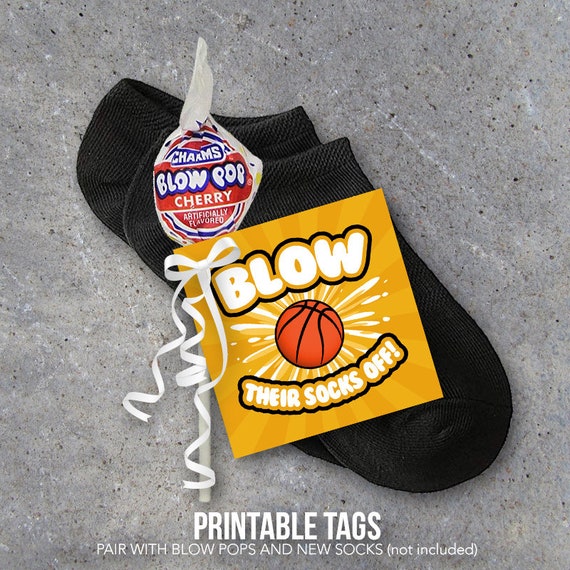 Basketball Good Luck Gift – Yellow Gold "Blow Their Socks Off ...
