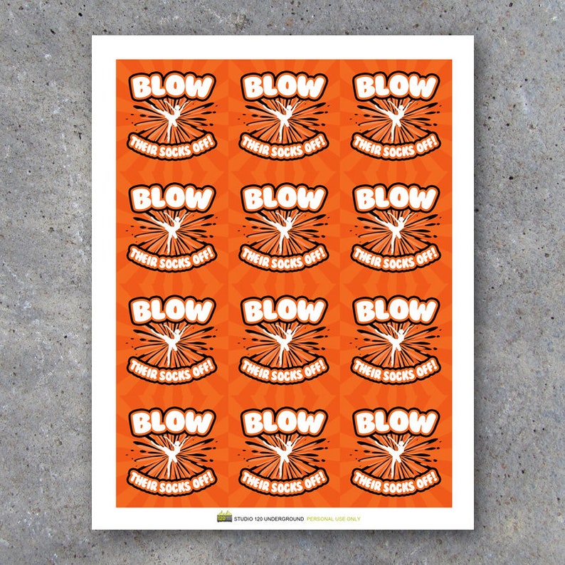 Ballet Good Luck Gift Orange blow Their Socks - Etsy