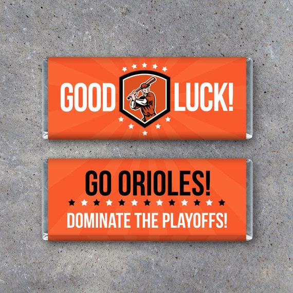 Baseball GOOD LUCK Personalized Candy Bar Wrapper – Printable Hershey's ...