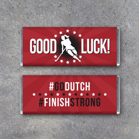 Girls Field Hockey GOOD LUCK Personalized Candy Bar Wrapper – Printable ...