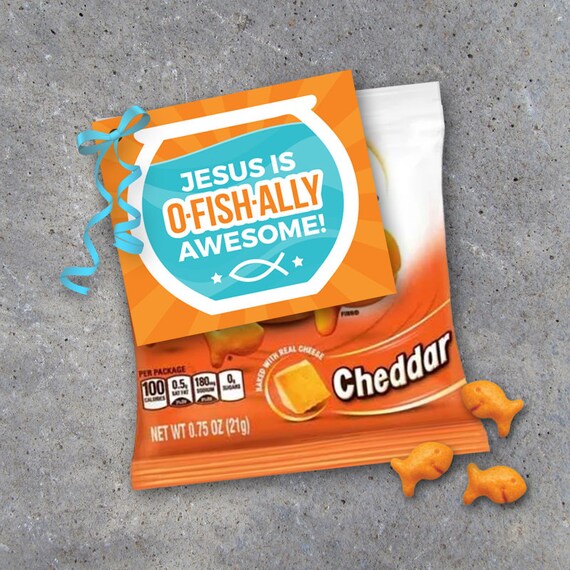 Jesus Is O-Fish-Ally Awesome Tags - Printable Instant Download to pair ...