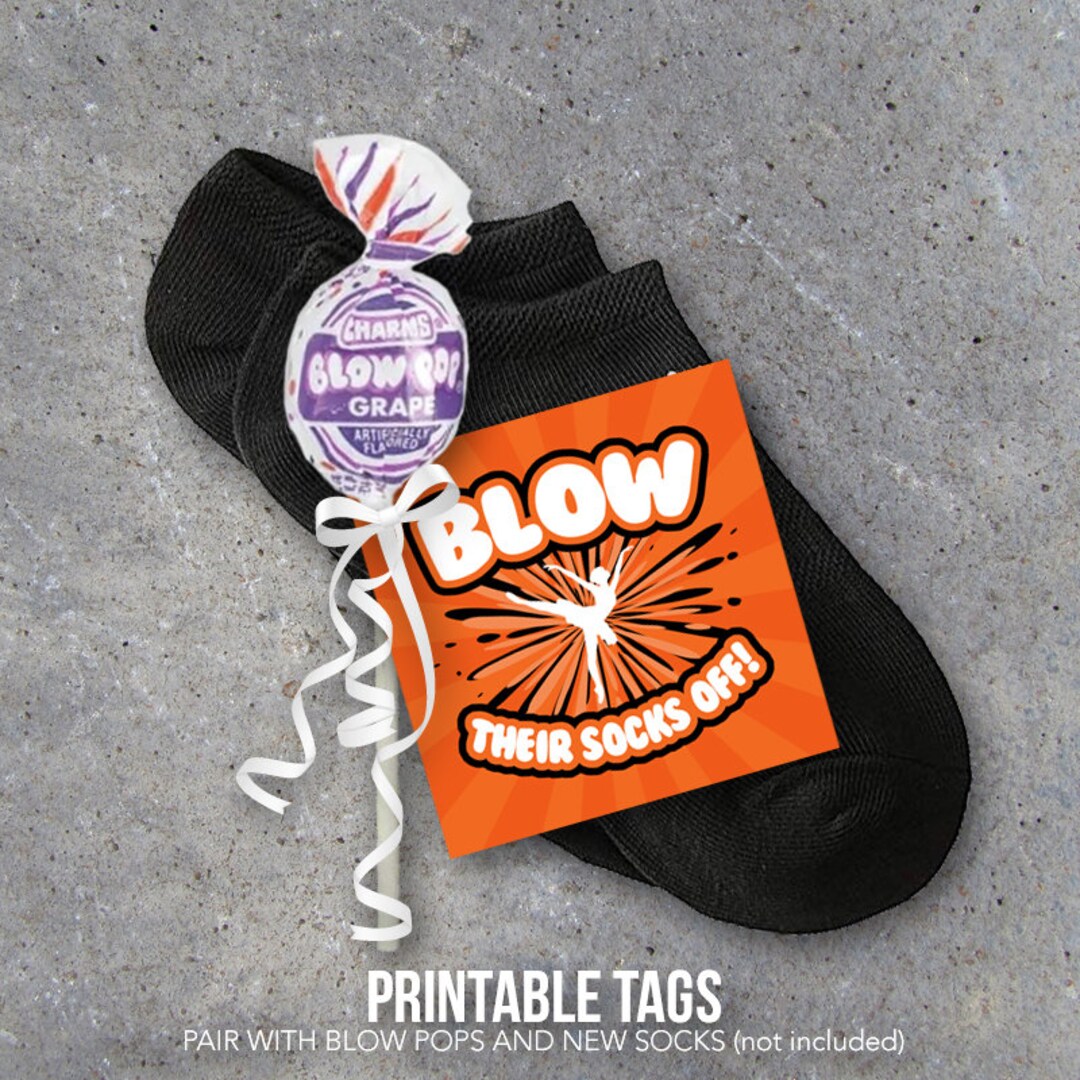 Ballet Good Luck Gift Orange blow Their Socks - Etsy