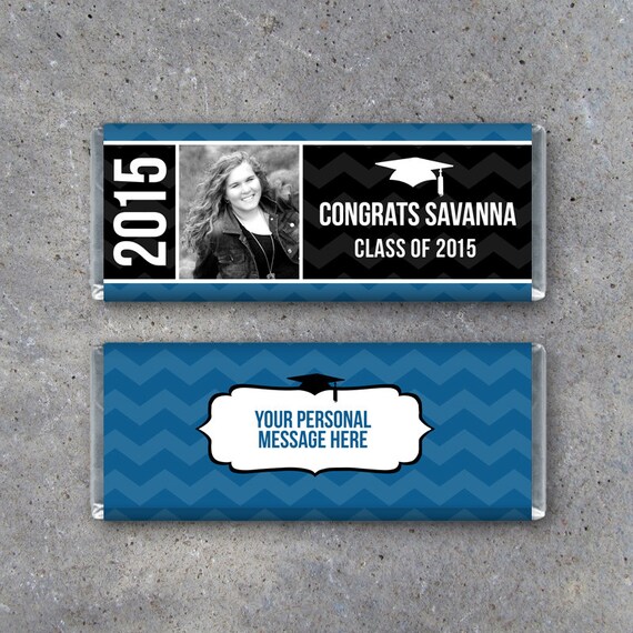 Graduation Photo Candy Bar Wrapper – Printable Personalized File ...
