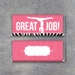 Gymnastics GREAT JOB Candy Bar Wrapper Printable Instant - Etsy