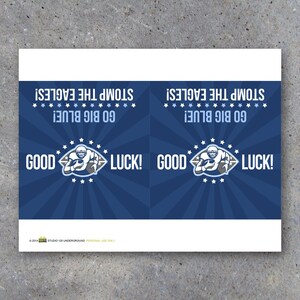 Football GOOD LUCK Candy Bar Wrapper Personalized Printable Hershey's ...