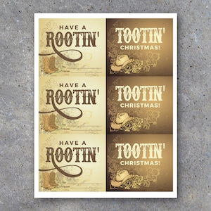 Have a Rootin' Tootin' Christmas Gift Tags 3 Printable Instant Download ...