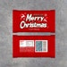 Merry Christmas / Happy Holidays Candy Bar Wrapper Collection Printable ...