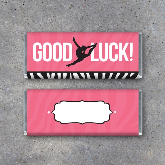 Dance GOOD LUCK Candy Bar Wrapper – Printable Instant Download ...