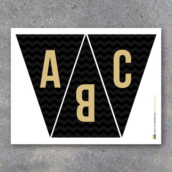 Graduation Banner in Black and Gold – Printable Instant Download ...