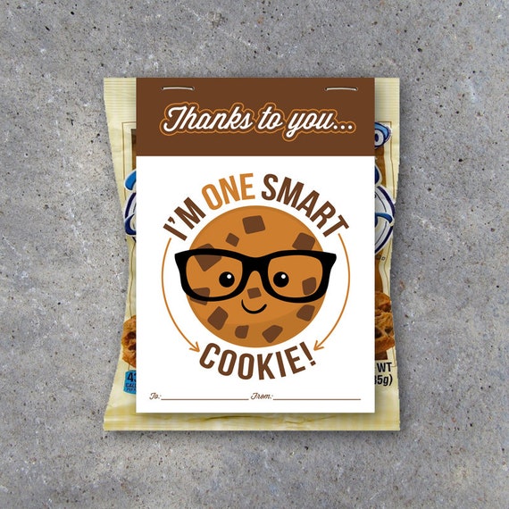 Teacher Appreciation Gift – Printable "Thanks to you, I'm One Smart ...