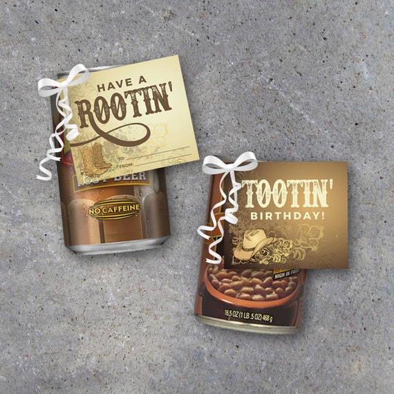 Have a Rootin' Tootin' Birthday Gift Tags - Printable Instant Download ...