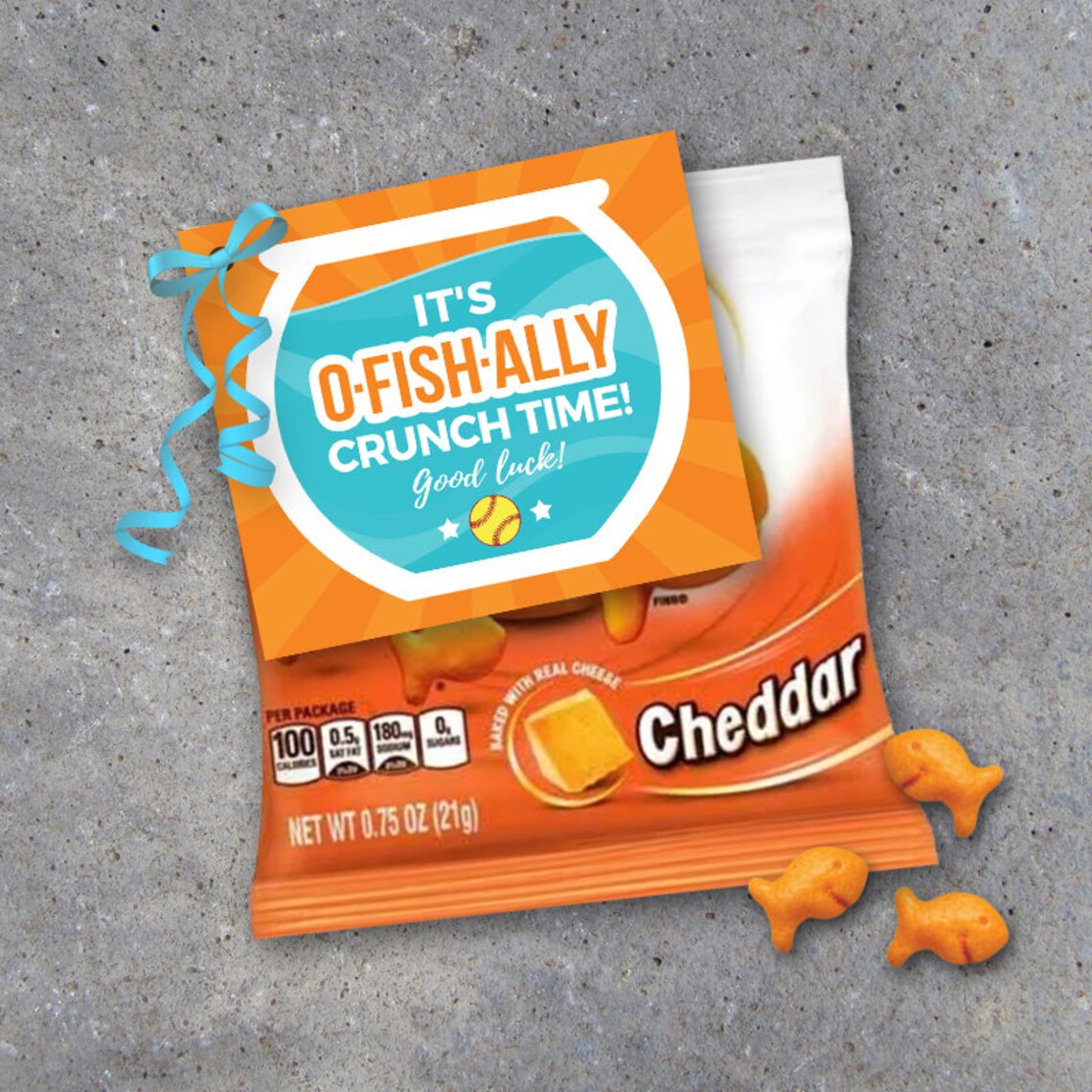 Softball Good Luck Gift It's O-fish-ally Crunch Time - Etsy