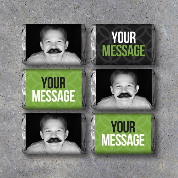 Photo Mini Candy Bar Wrappers – Personalized Printable Files – Party ...