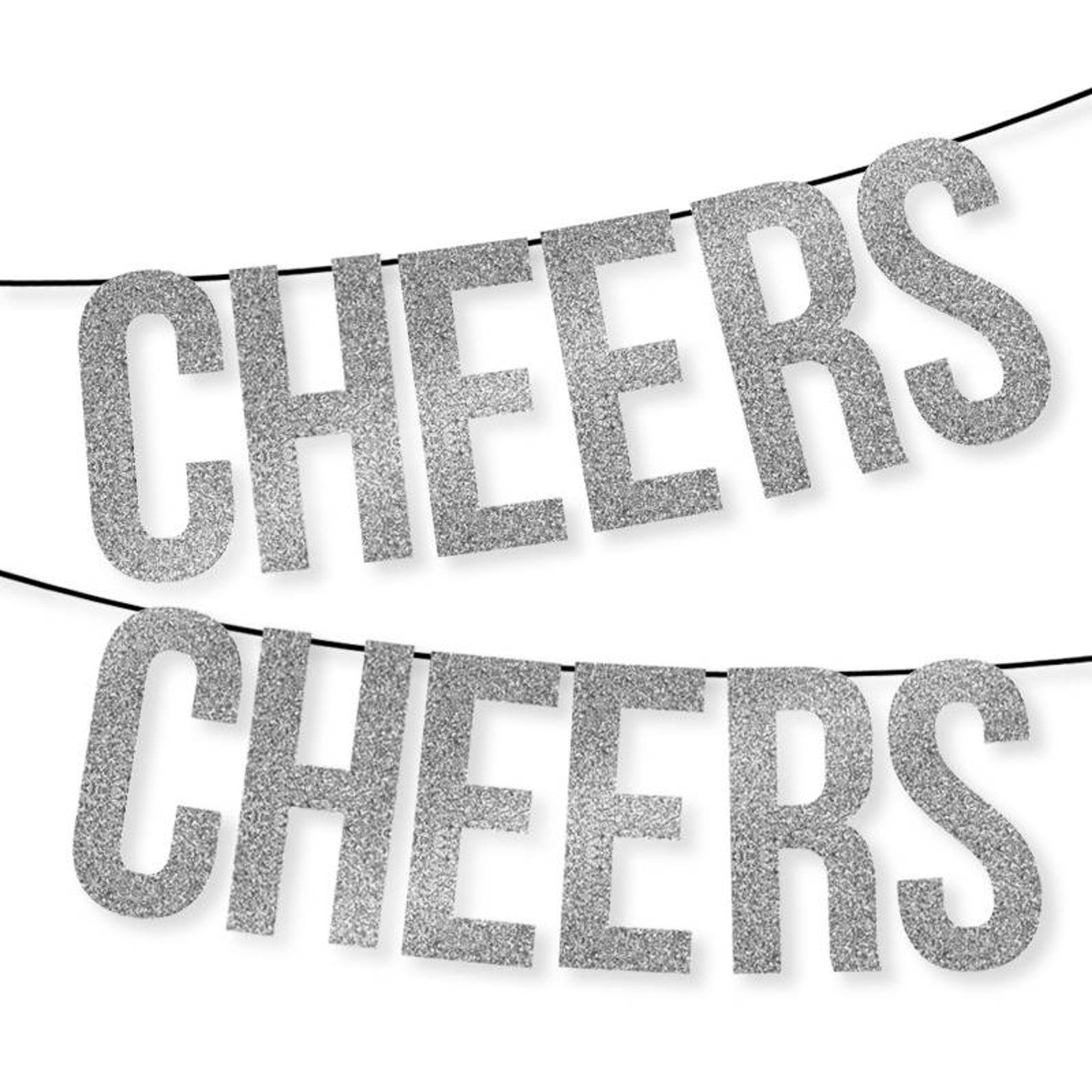 Silver Glitter Banner Instant Download Printables Includes - Etsy