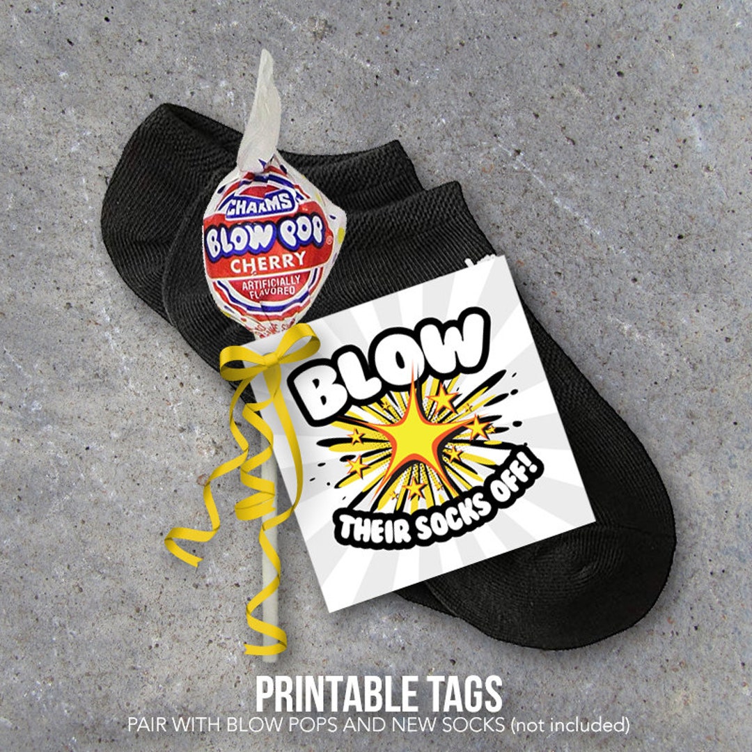Good Luck Gift Tag Blow Their Socks off Printable Tags Designed to Pair ...