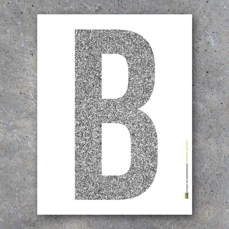 Silver Glitter Banner Instant Download Printables Includes | Etsy