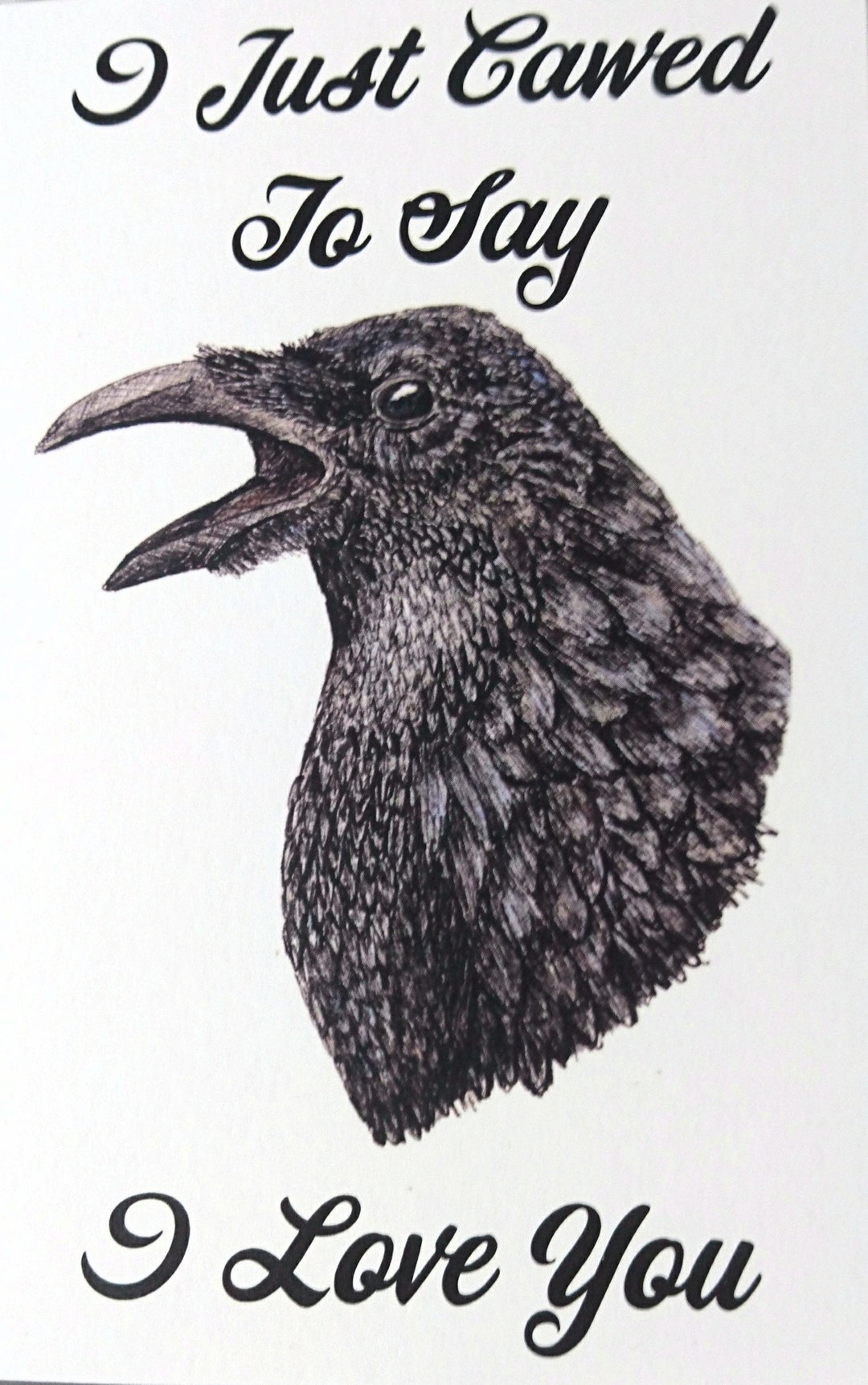 I Just Cawed to Say I Love You Greetings Card - Etsy
