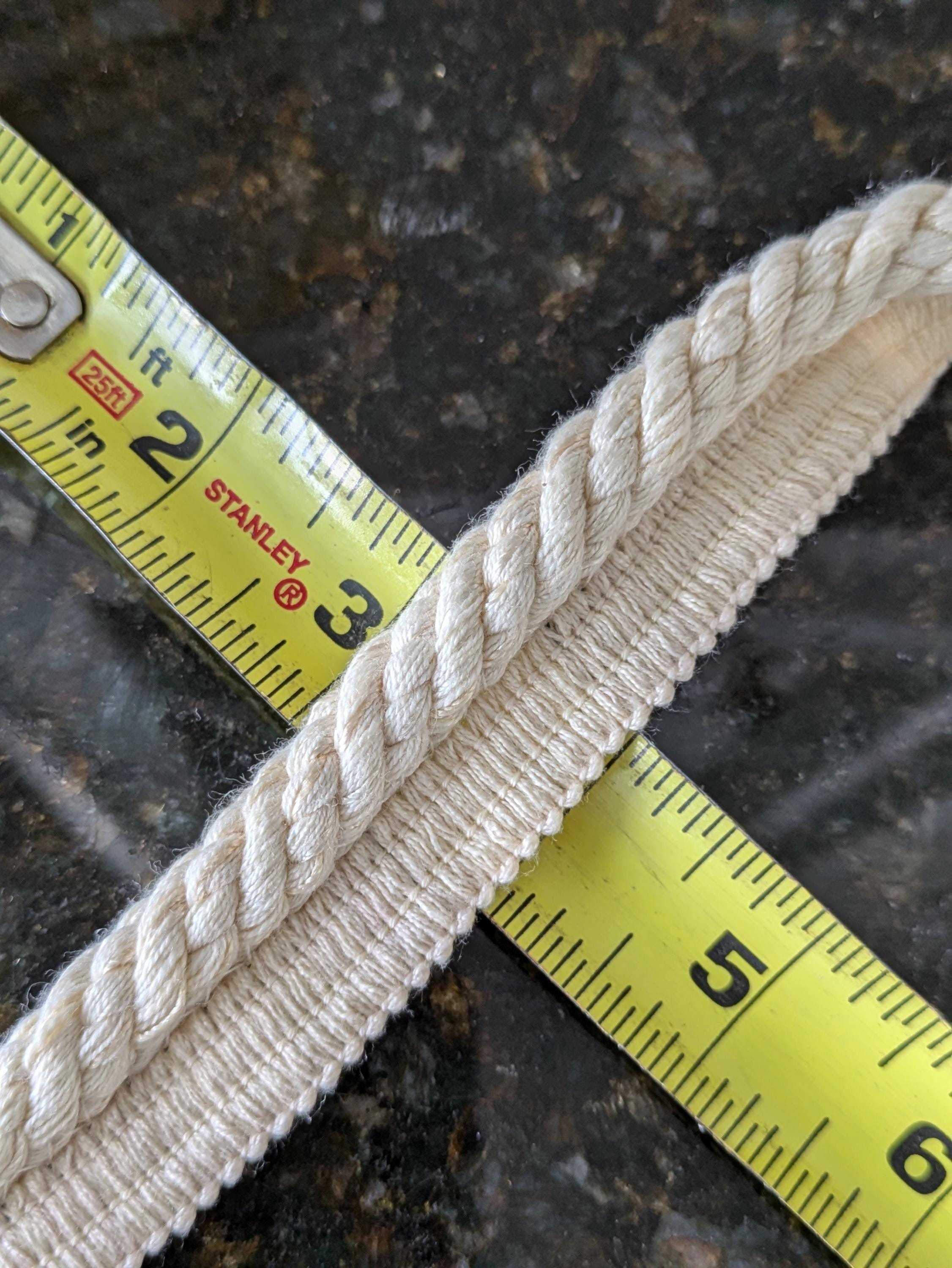 Cream off White 3/8 Lip Cord 18 Yards Full Bolt Uncut - Etsy