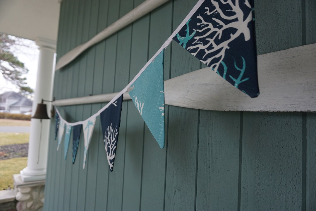 Coastal Bunting, Wedding Bunting, Beach Wedding, Aqua Blue Bunting ...