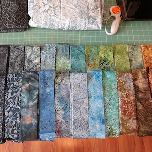 Tranquility - Horizontal French Braid Quilt PDF Pattern, Batik Fabrics ...